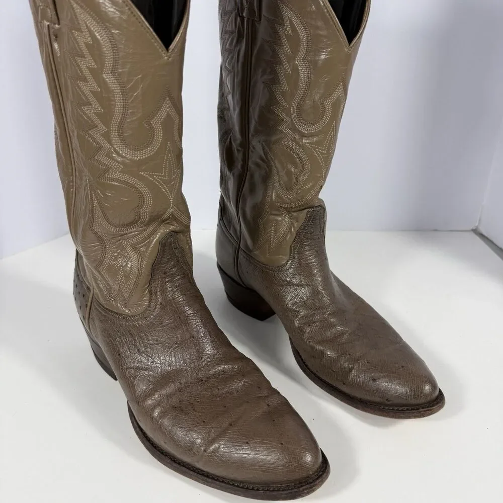 Tony Lama | Shoes | Tony Lama Black Label Sz 5 Smooth Ostrich Mens ...